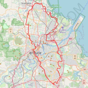 Bald Hills - Bulimba Creek - Springwood: trail, distance, elevation ...