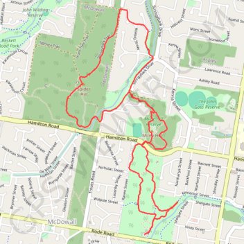 Chermside Hills Reserves Circuit: trail, distance, elevation, map ...